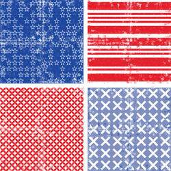 July 4th american textures Royalty Free Vector Image