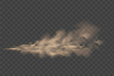 Dust sand cloud Royalty Free Vector Image - VectorStock