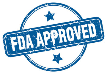 Fda approved stamp Royalty Free Vector Image - VectorStock