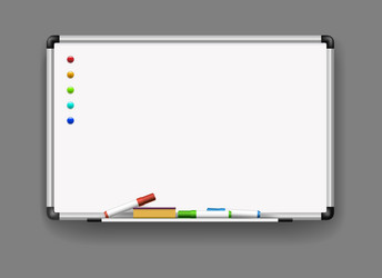 Horizontal magnetic board for drawing Royalty Free Vector