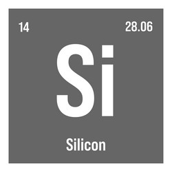 Periodic Table Element Silicon Icon Vector Images (over 100)
