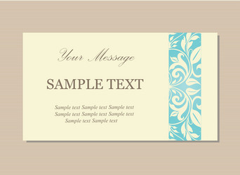 Blue vizit card Royalty Free Vector Image - VectorStock
