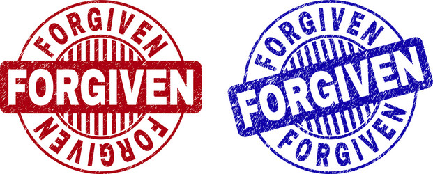 Forgiven rubber stamp Royalty Free Vector Image
