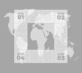 Transparent diagram infographic process on 4 steps