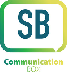 Initial letter sb colorful chat creative logo Vector Image