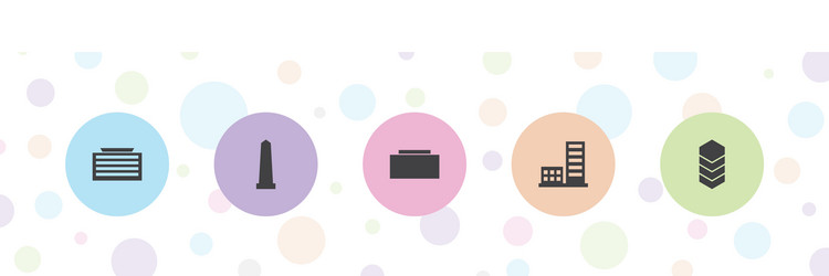 12 district icons Royalty Free Vector Image - VectorStock