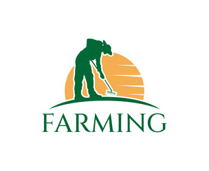 Simple farm sprayer vehicle logo design template Vector Image