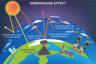 Greenhouse Effect Animated Diagram