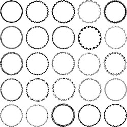 Round frames Royalty Free Vector Image - VectorStock