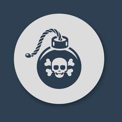 Skull bomb Royalty Free Vector Image - VectorStock