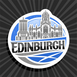 Logo for edinburgh Royalty Free Vector Image - VectorStock