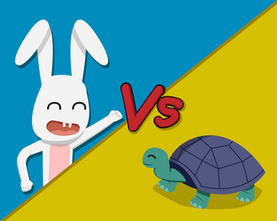 Rabbit and Tortoise Story Vector Images (36)