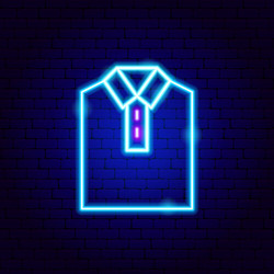Top t shirt neon sign Royalty Free Vector Image