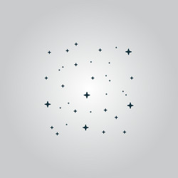 Starry sky icon Royalty Free Vector Image - VectorStock