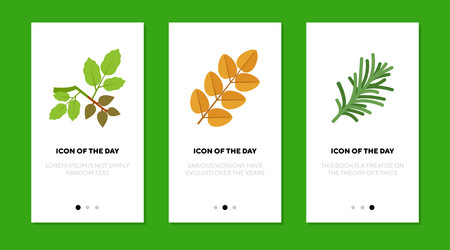 Nature icon set Royalty Free Vector Image - VectorStock