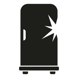 Broken freezer icon simple repair service Vector Image
