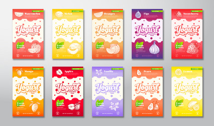 Sweets label set Royalty Free Vector Image - VectorStock