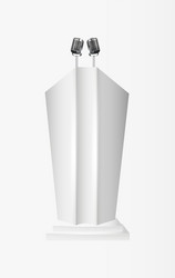 White podium tribune rostrum stands Royalty Free Vector