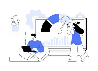 Benchmark testing abstract concept Royalty Free Vector Image