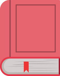 Isolated closed book design Royalty Free Vector Image
