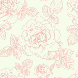 Roses seamless pattern Royalty Free Vector Image