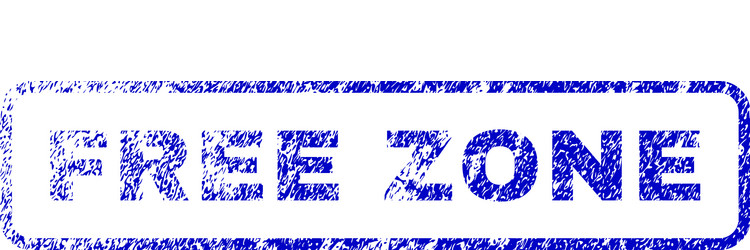Troll free zone rubber stamp Royalty Free Vector Image