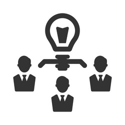 Idea collaboration icon Royalty Free Vector Image