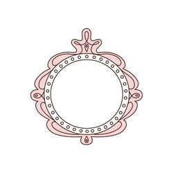 Princess frame royal mirror frame and majestic Vector Image