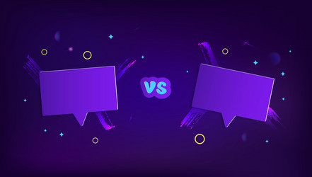 Versus screen vs card Royalty Free Vector Image