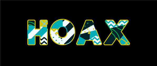Hoax concept word art Royalty Free Vector Image
