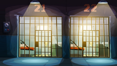 Animated Cartoon Prison Cell Doors