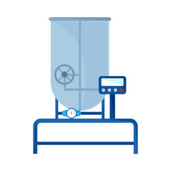 Milk storage tank Royalty Free Vector Image - VectorStock