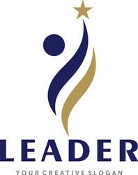 Leadership logo Royalty Free Vector Image - VectorStock