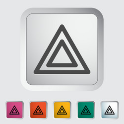 Triangle warning sign danger symbols safety Vector Image