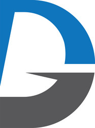 Letter d symbol design Royalty Free Vector Image