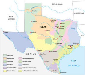 Texas Oklahoma Map Vector Images (over 140)