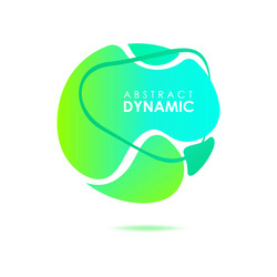 Abstract round form fluid shapes Royalty Free Vector Image