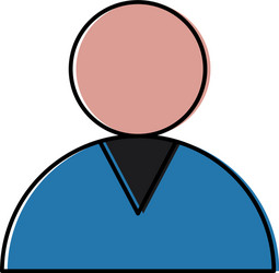 Contact avatar symbol Royalty Free Vector Image