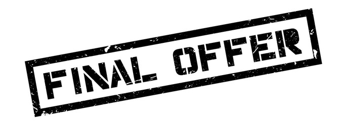 Final offer rubber stamp Royalty Free Vector Image