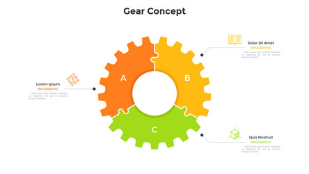 Pie Chart Circle Infographic Template Royalty Free Vector