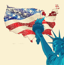 America poster template Royalty Free Vector Image