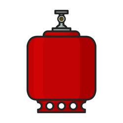 Gas bottle iconcolor logo isolated Royalty Free Vector Image