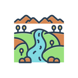 River Royalty Free Vector Image - VectorStock