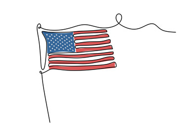 American Flag Line Art Vector Images (over 4,700)