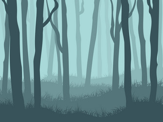 Scary Cartoon Forest Background