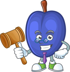 Santa fruits prune character on white background Vector Image