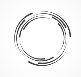 Abstract lines in circle form design element Vector Image