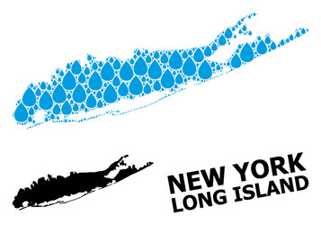 Map of New York Long Island Vector Images (over 190)