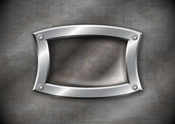 Old rusty metal frame Royalty Free Vector Image