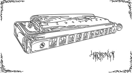Harmonica Illustration
